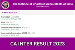 CA Inter Result November 2023 - ICAI Intermediate Group 1 & 2 Pass ...